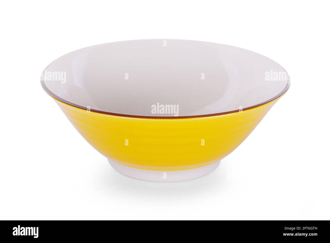 empty bowl isolated on white background Stock Photo - Alamy