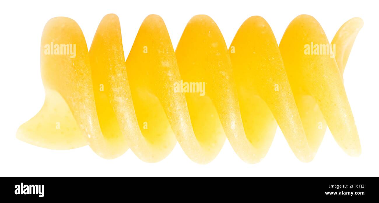 Eliche italian pasta on white isolated background with clipping path ...