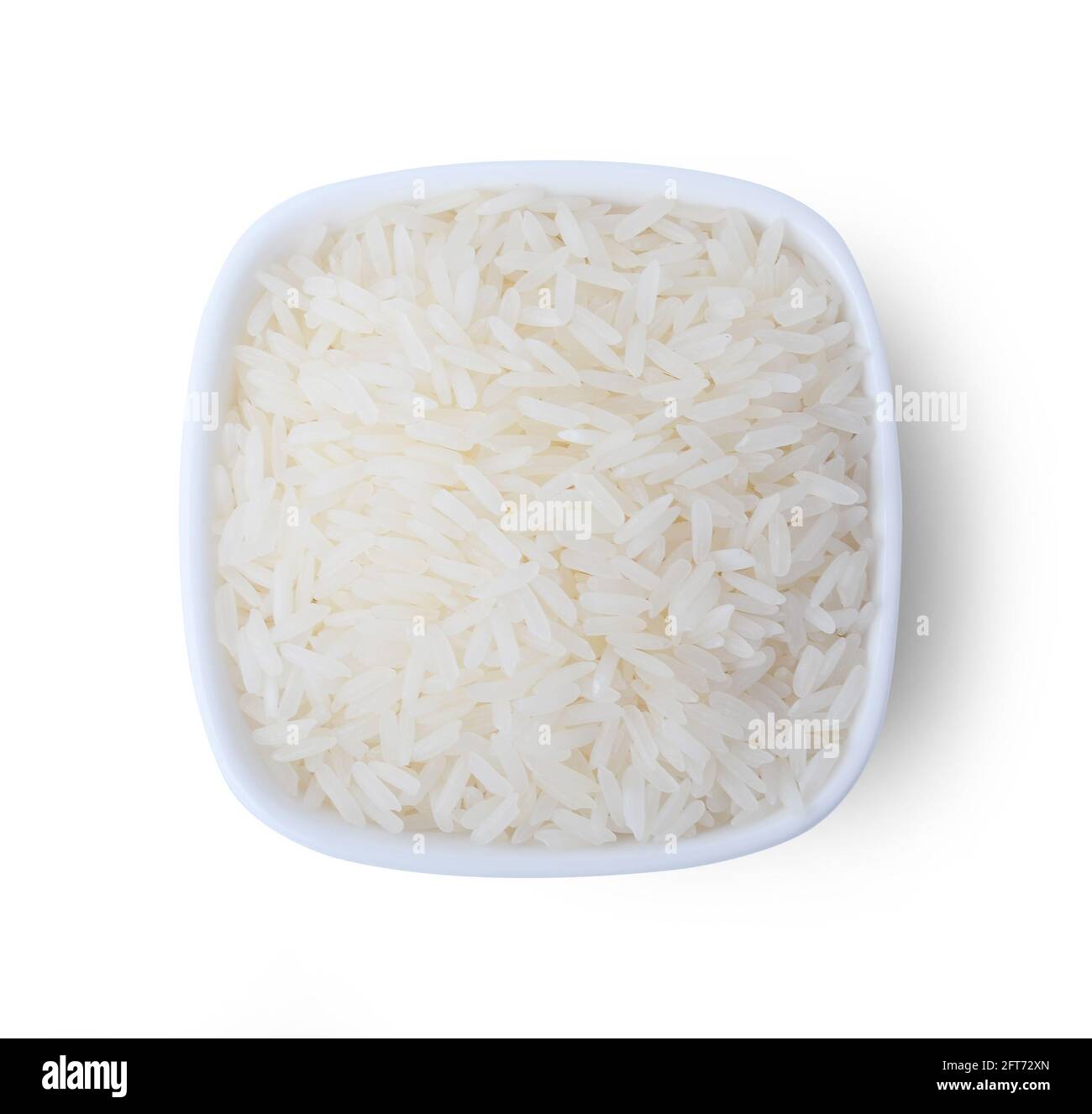 rice in bowl, isolated on white Stock Photo - Alamy
