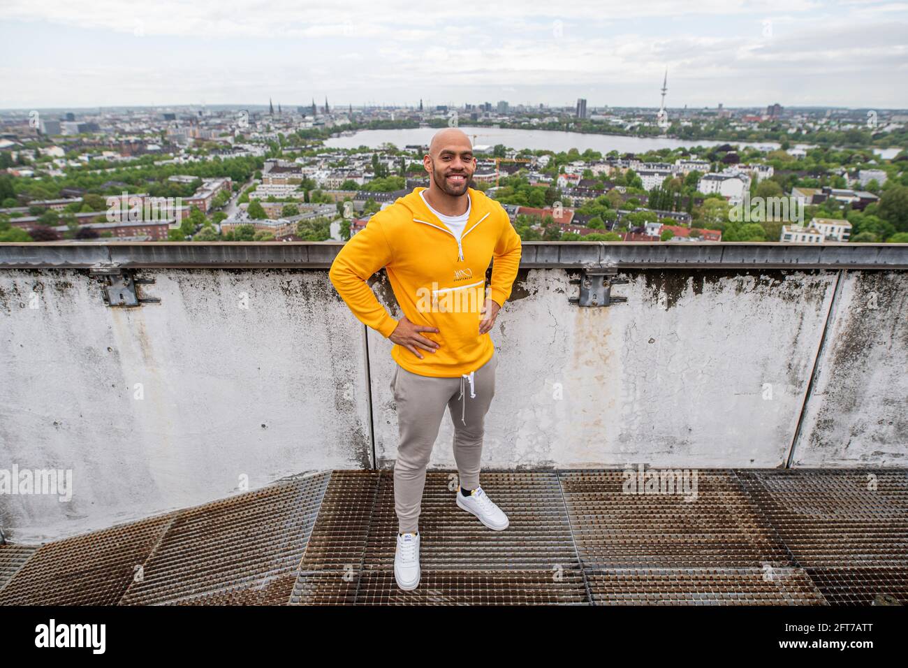 Hamburg, Germany. 21st May, 2021. Kasim Edebali, American football pro ...