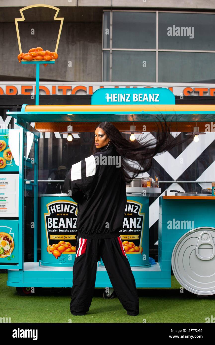 EDITORIAL USE ONLY Drag Race UK finalist Tayce, who is a self-confessed fan of beans on toast ...
