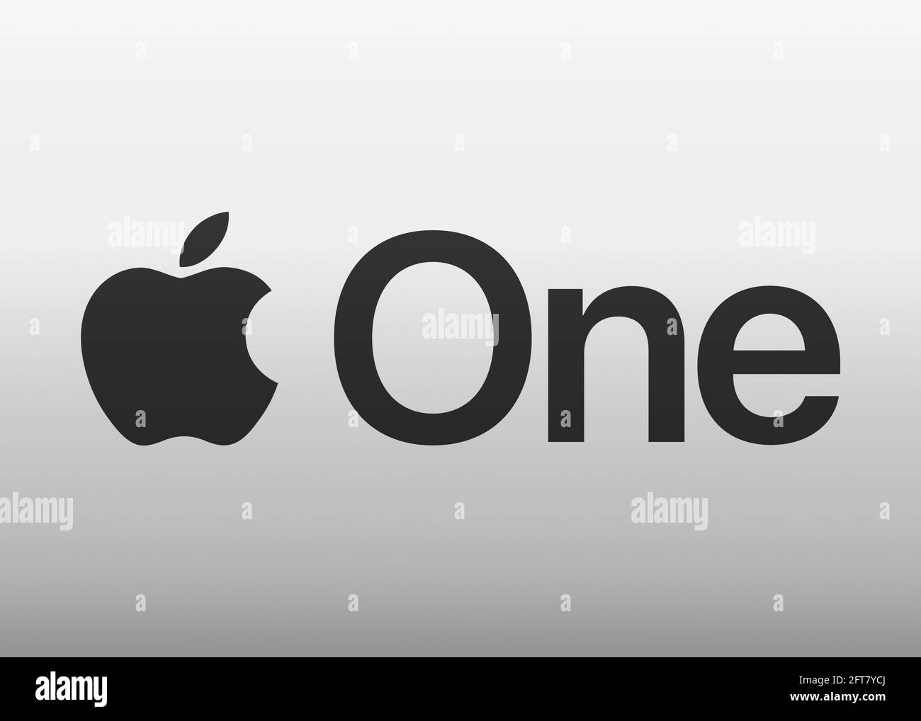 Apple one logo hi-res stock photography and images - Alamy