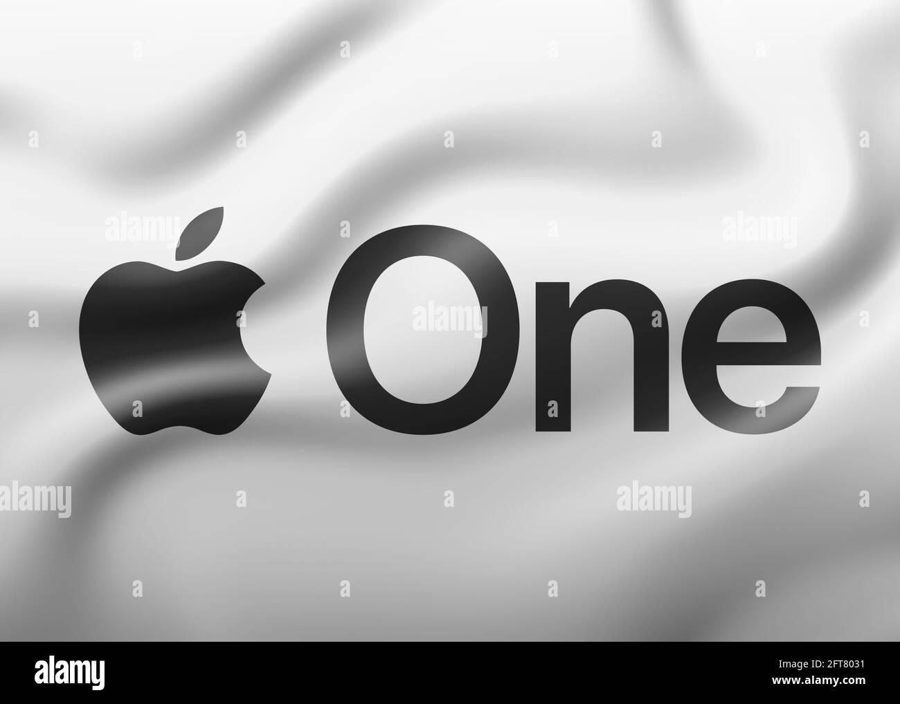 Apple one logo Black and White Stock Photos & Images - Alamy