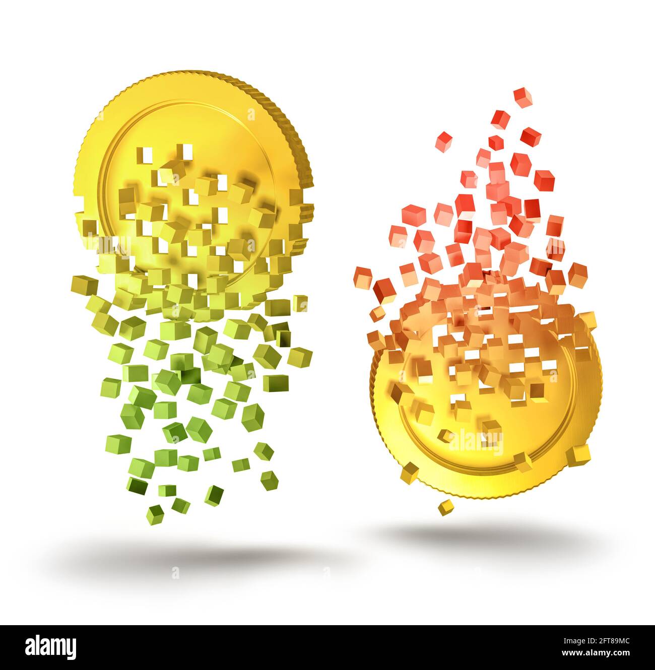 Pixel blocks hi-res stock photography and images - Alamy