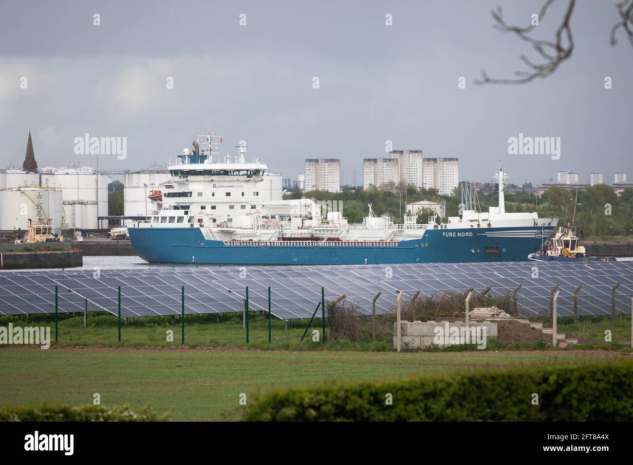 Fure Nord arriving at Clydebank docks Stock Photo - Alamy