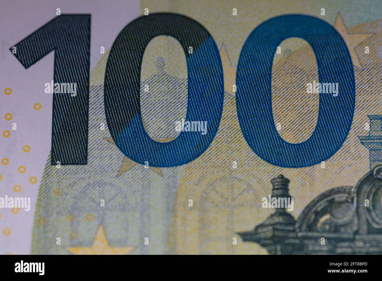 closeup of 100 euro banknote for design purpose Stock Photo - Alamy