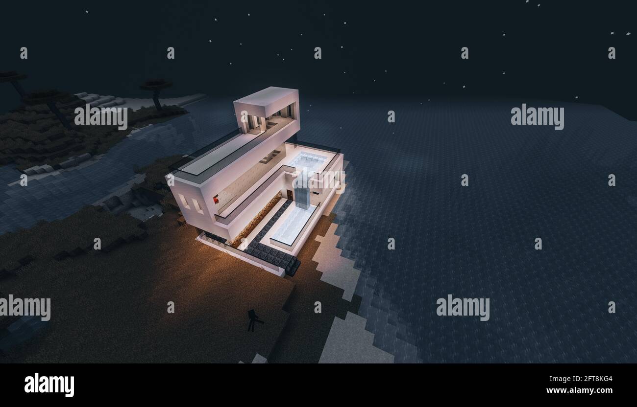Minecraft Game – May 21 2021: Sample of Modern house design in ...
