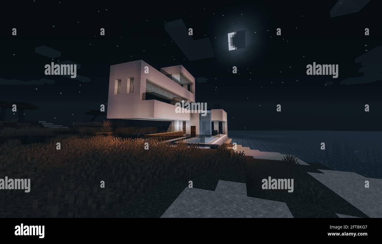 Minecraft Game – May 21 2021: Sample of Modern house design in ...