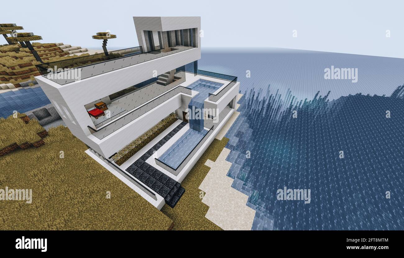Minecraft Game – May 21 2021: Sample of Modern house design in ...