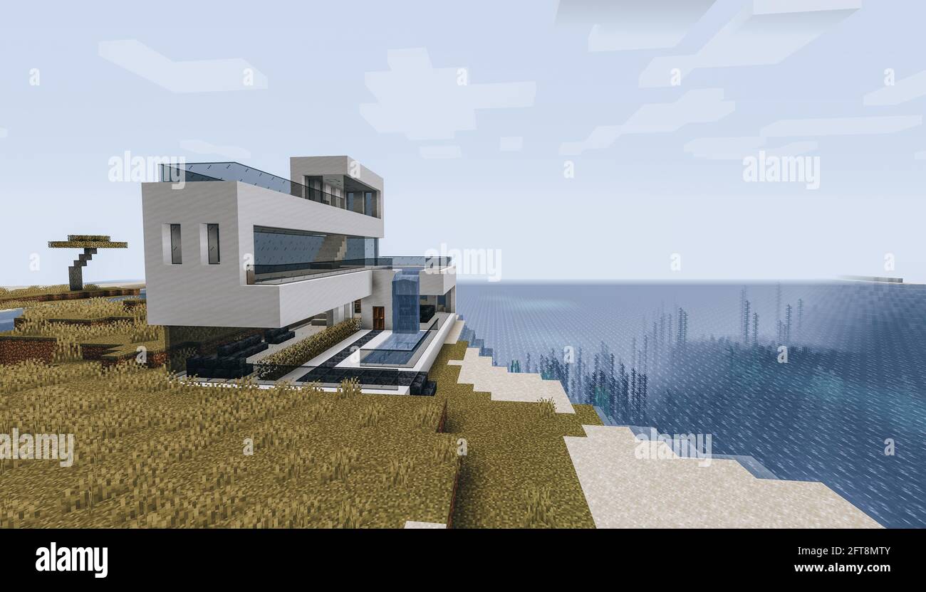 Minecraft Game – May 21 2021: Sample of Modern house design in ...