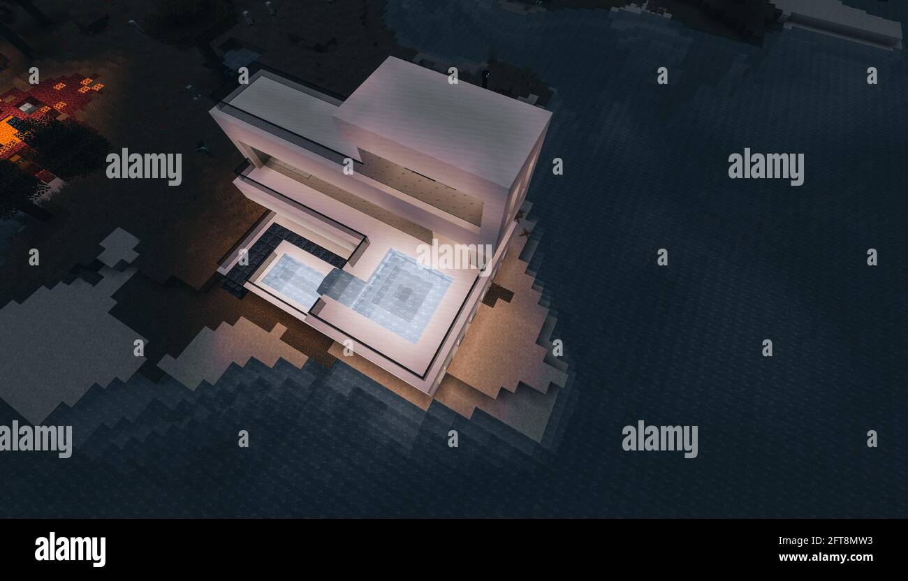 Minecraft Game – May 21 2021: Sample of Modern house design in ...