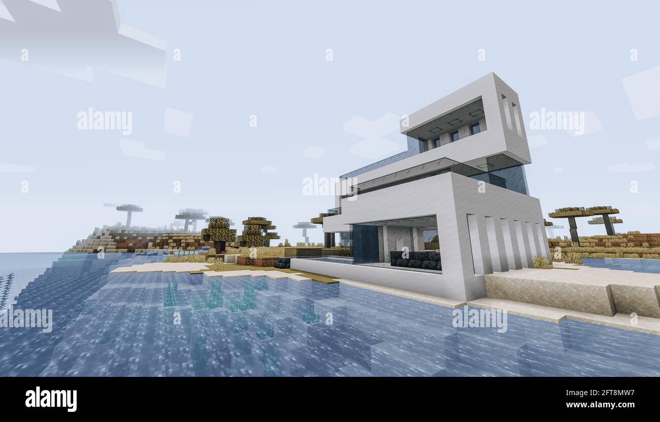Minecraft Game – May 21 2021: Sample of Modern house design in ...