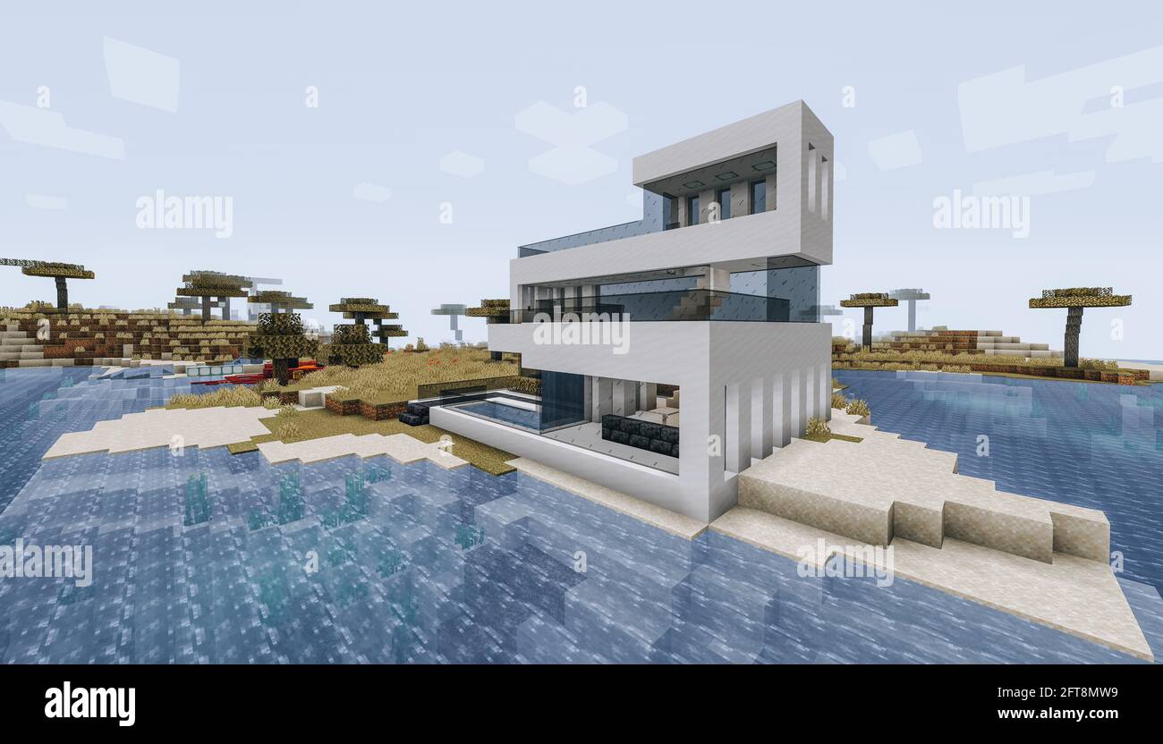 Minecraft Modern House Tutorial