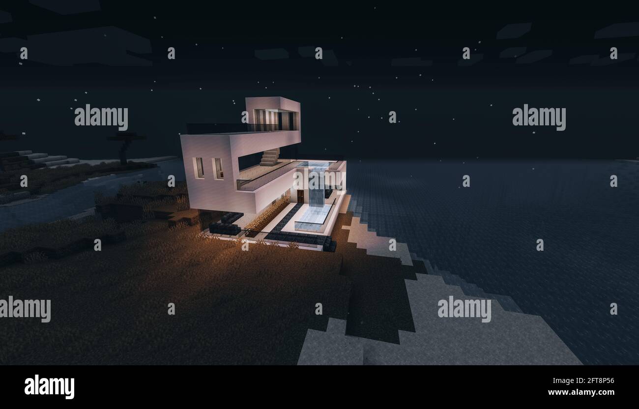 Minecraft Game – May 21 2021: Sample of Modern house design in ...
