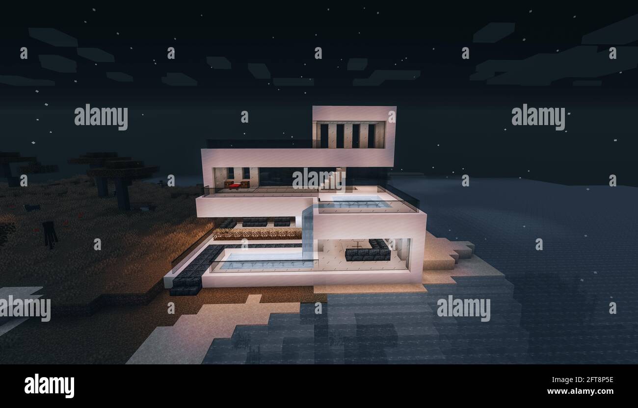2d Minecraft Modern House New Modern House For Minecraft APK For