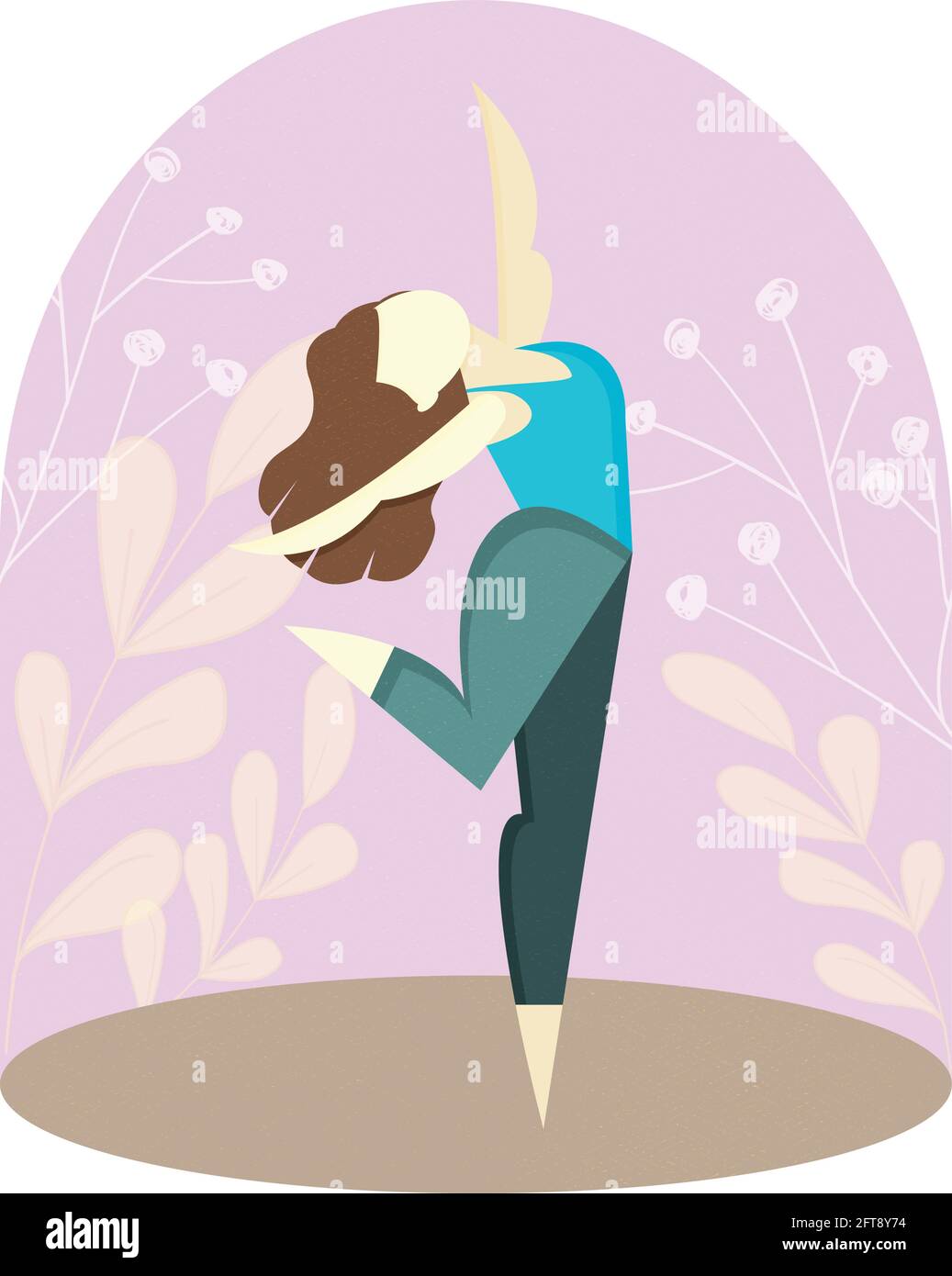Music dance young woman Stock Vector Images - Alamy