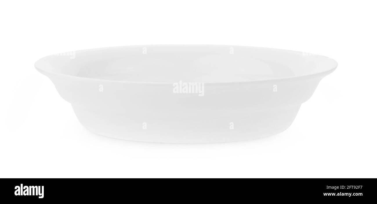 empty white bowl isolated on white background Stock Photo - Alamy