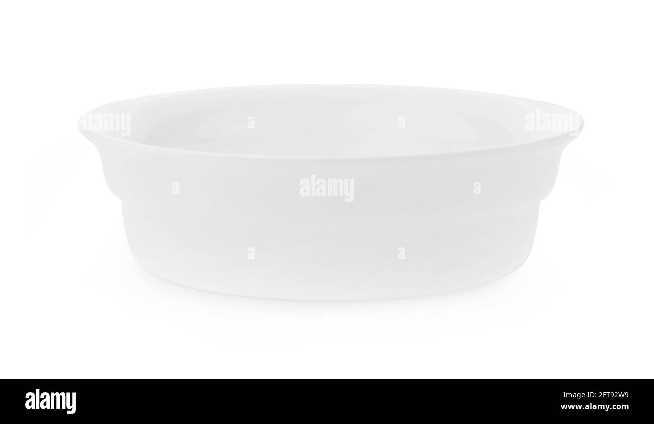 empty white bowl isolated on white background Stock Photo - Alamy