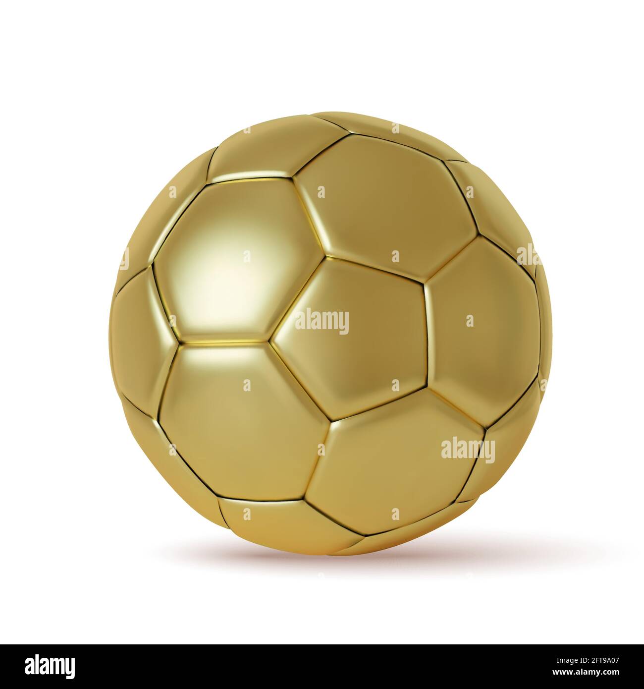 Golden soccer ball Stock Vector Images - Alamy