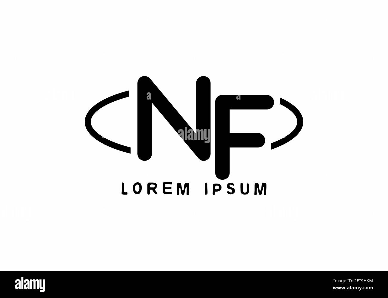Letter nf vector vectors Black and White Stock Photos & Images - Alamy
