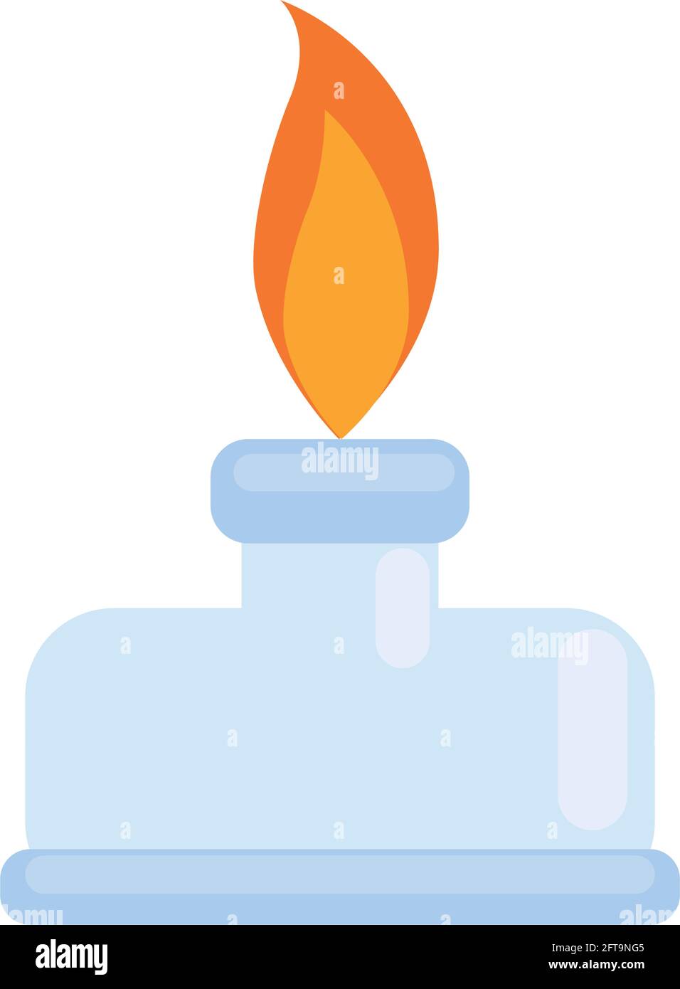 Lab test flame Stock Vector Images - Alamy