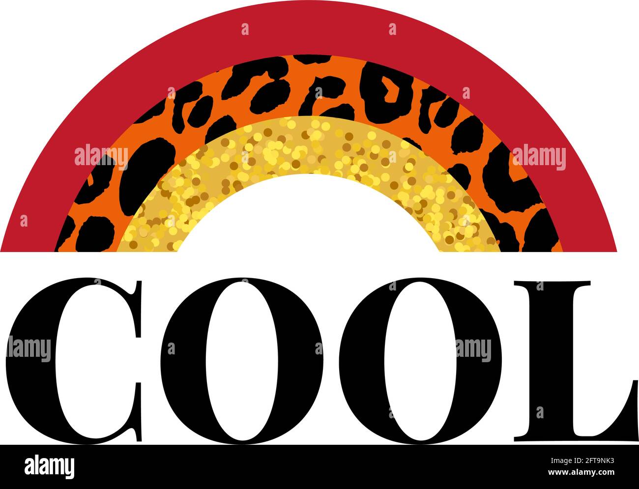wild cool slogan ripped off revealing leopard skin inside illustration ...
