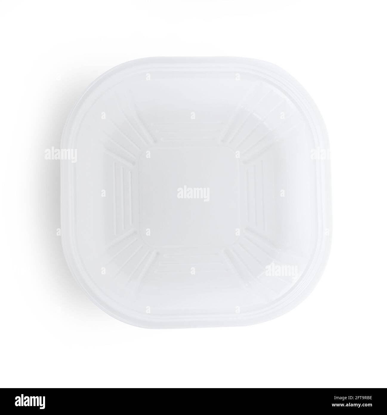 plastic empty bowl on white background Stock Photo - Alamy