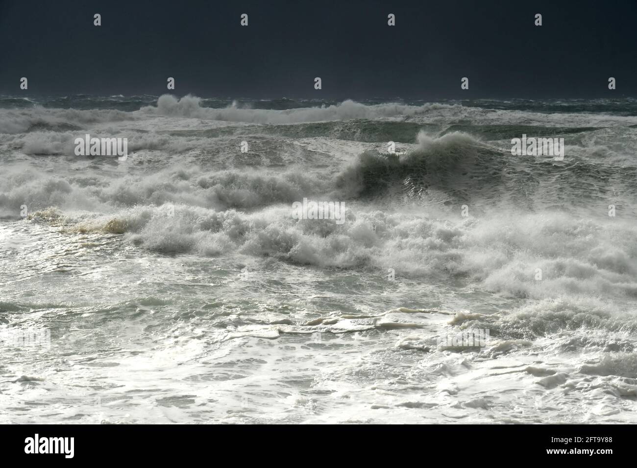 Winter waves, stormy sea Stock Photo - Alamy