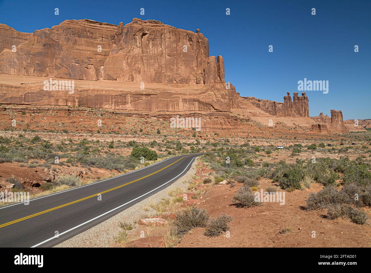 Courthouse Towers in Arches National Park, Utah, USA Stock Photo - Alamy