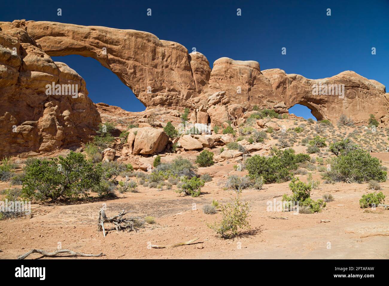 Windows Section in Arches National Park, Utah, USA Stock Photo - Alamy