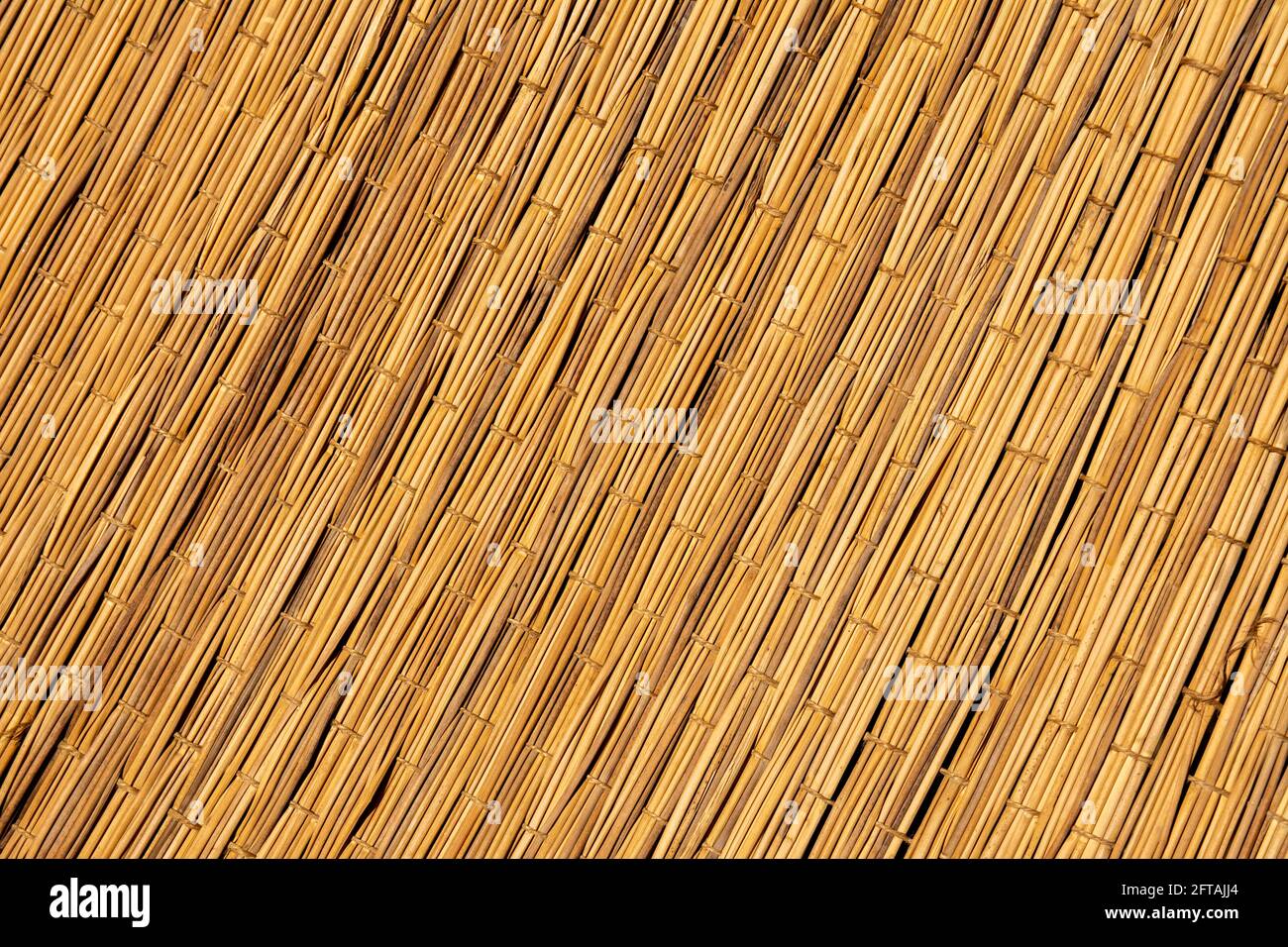 Woven straw texture. Handmade woven rug. flaxen weaving yellow mesh ...