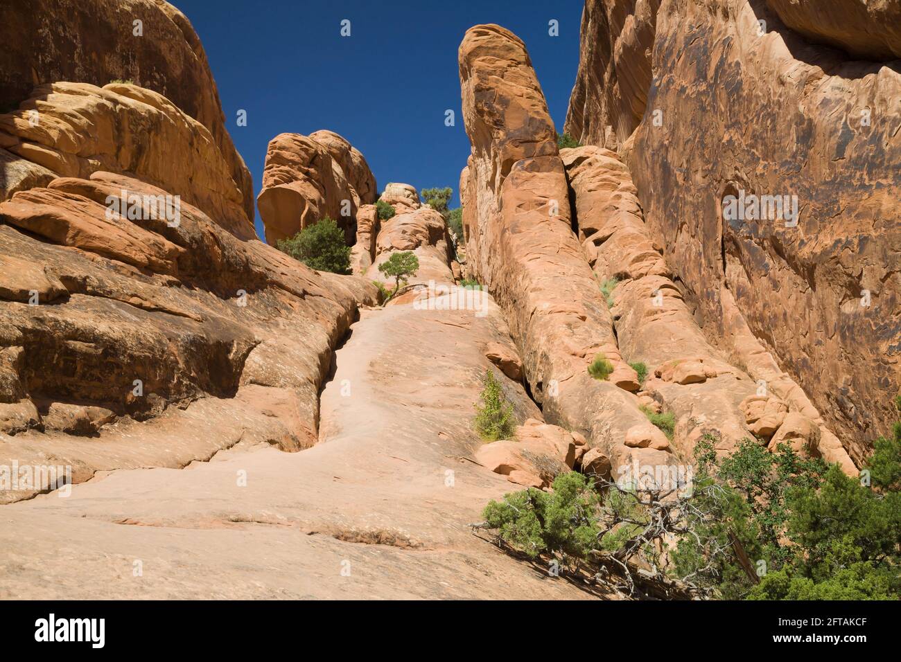 In the devils garden section of arches national park hi-res stock ...