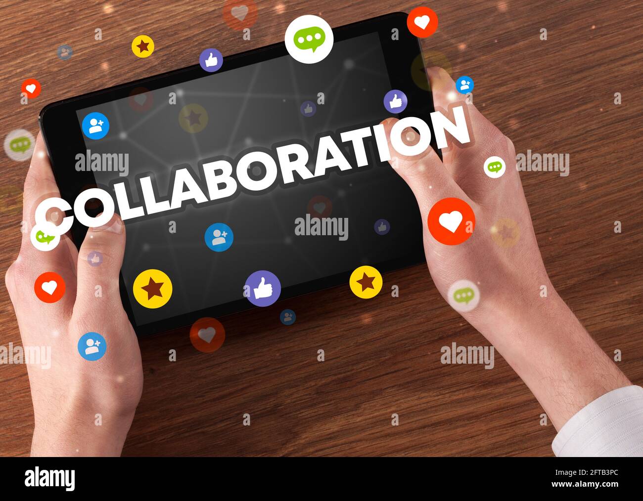 Close-up of a touchscreen, social media concept Stock Photo - Alamy