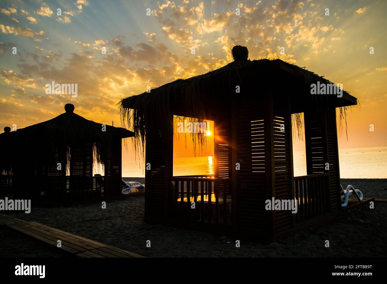Sunset bungalow turkiye tatil hi-res stock photography and images - Alamy