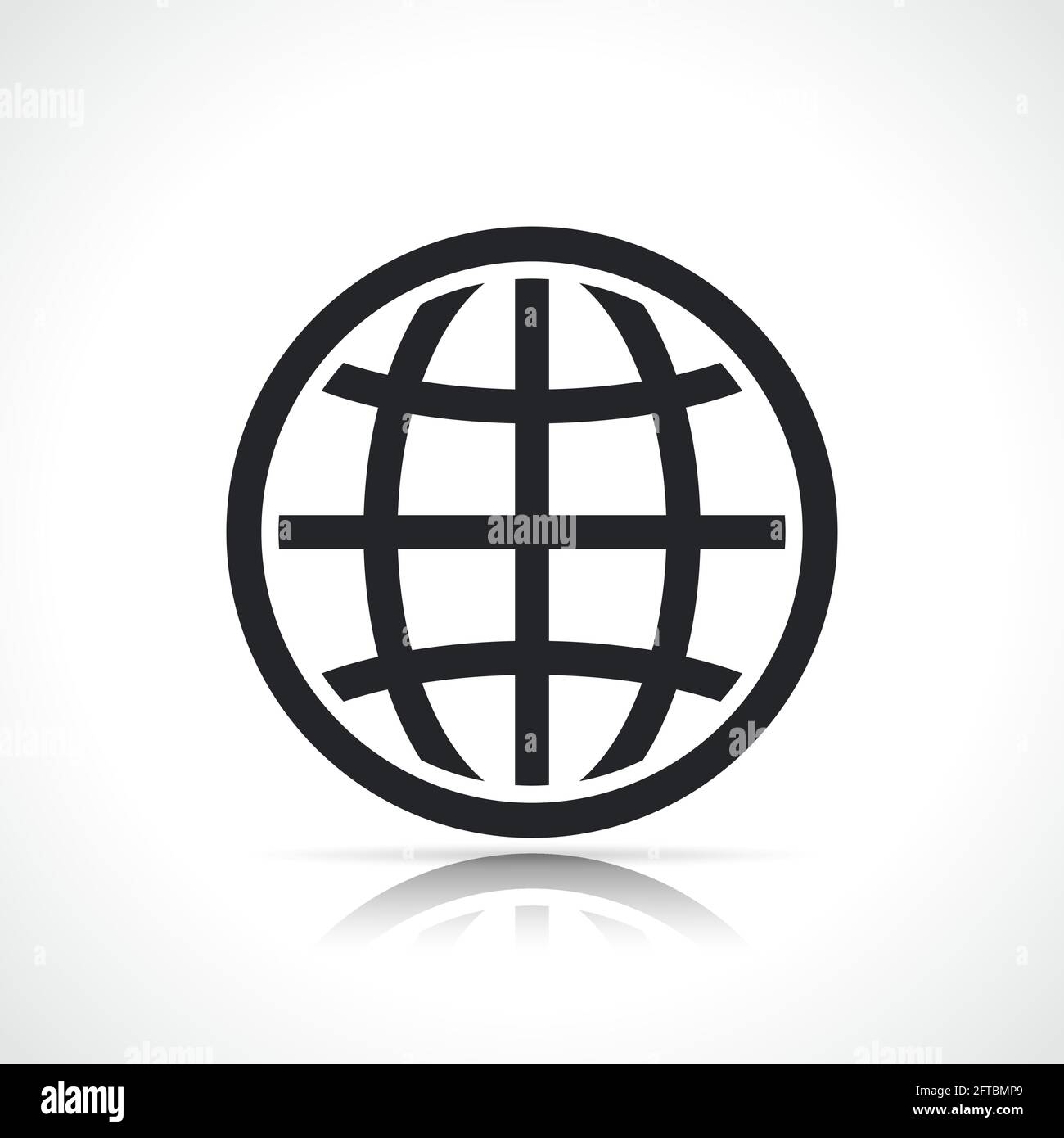 Simple earth globe icon hi-res stock photography and images - Alamy