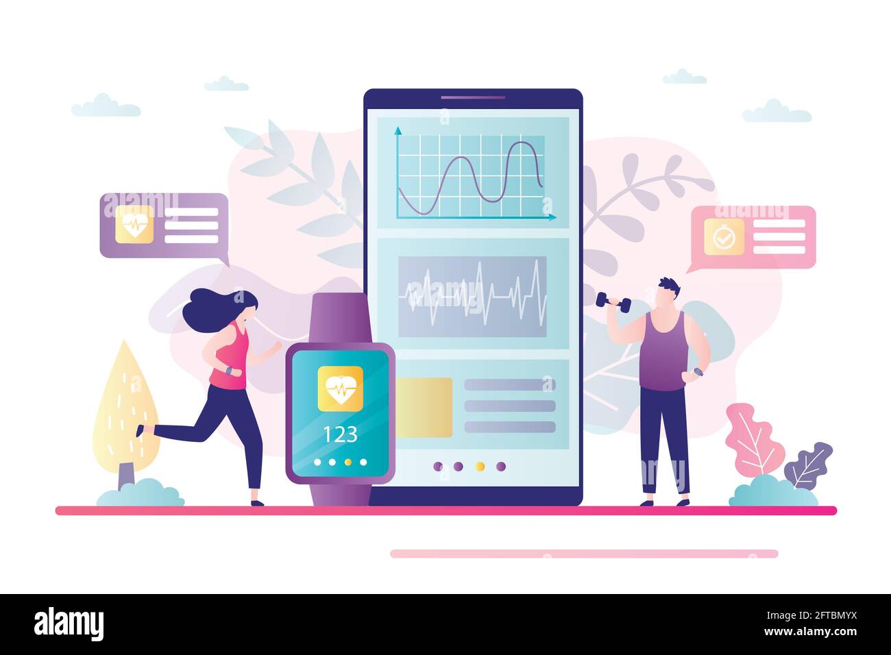 Heart rate measurement Cut Out Stock Images & Pictures - Alamy