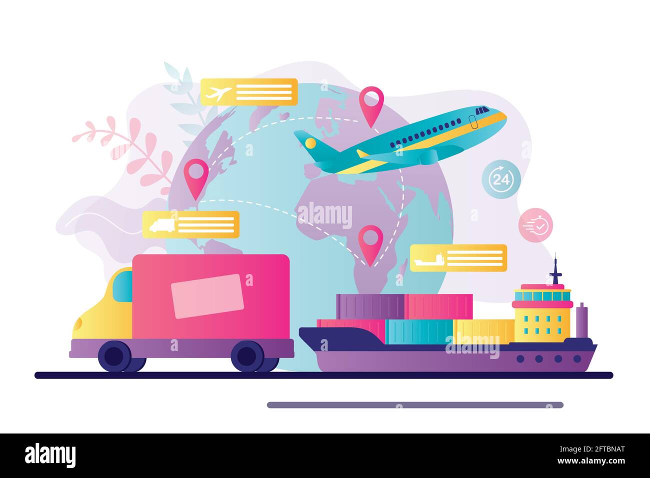 Shipping routes map Cut Out Stock Images & Pictures - Alamy