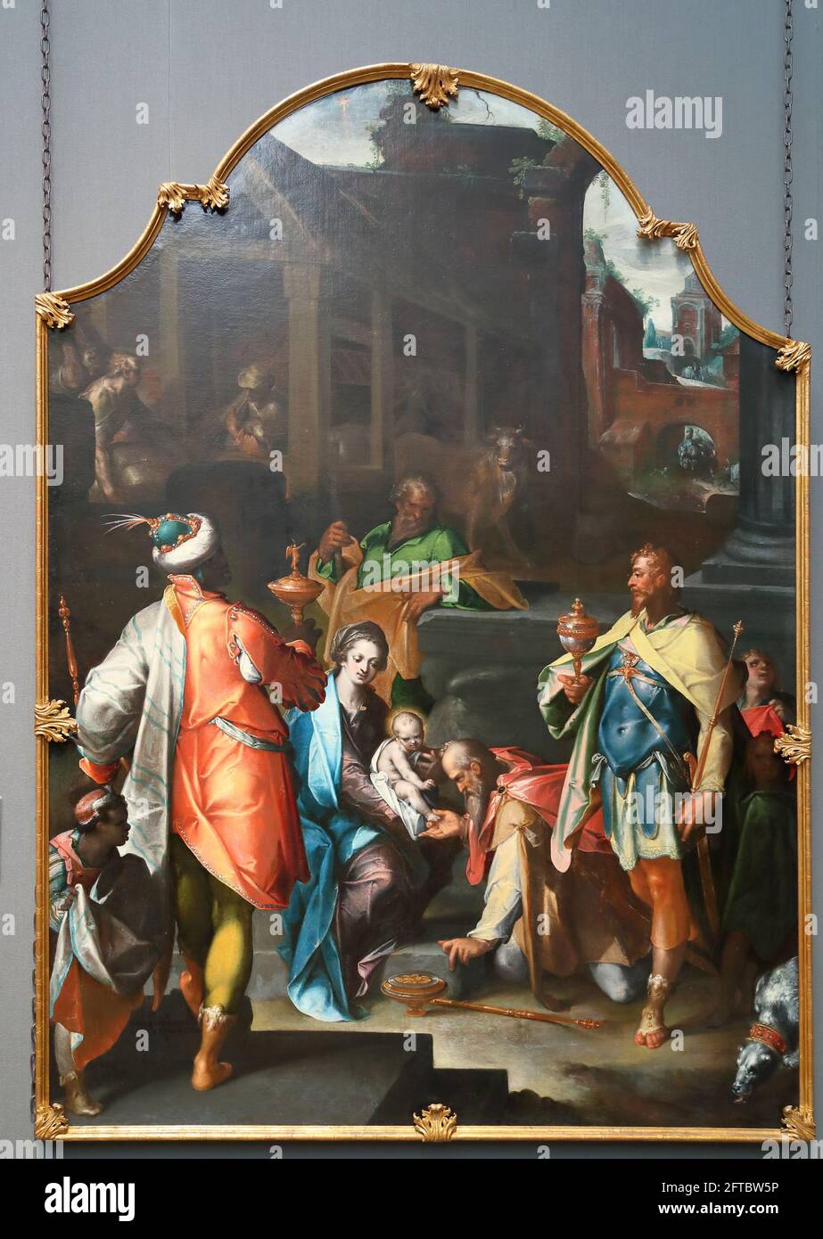 The Adoration of the Kings by Flemish painter Bartholomaeus Spranger at ...