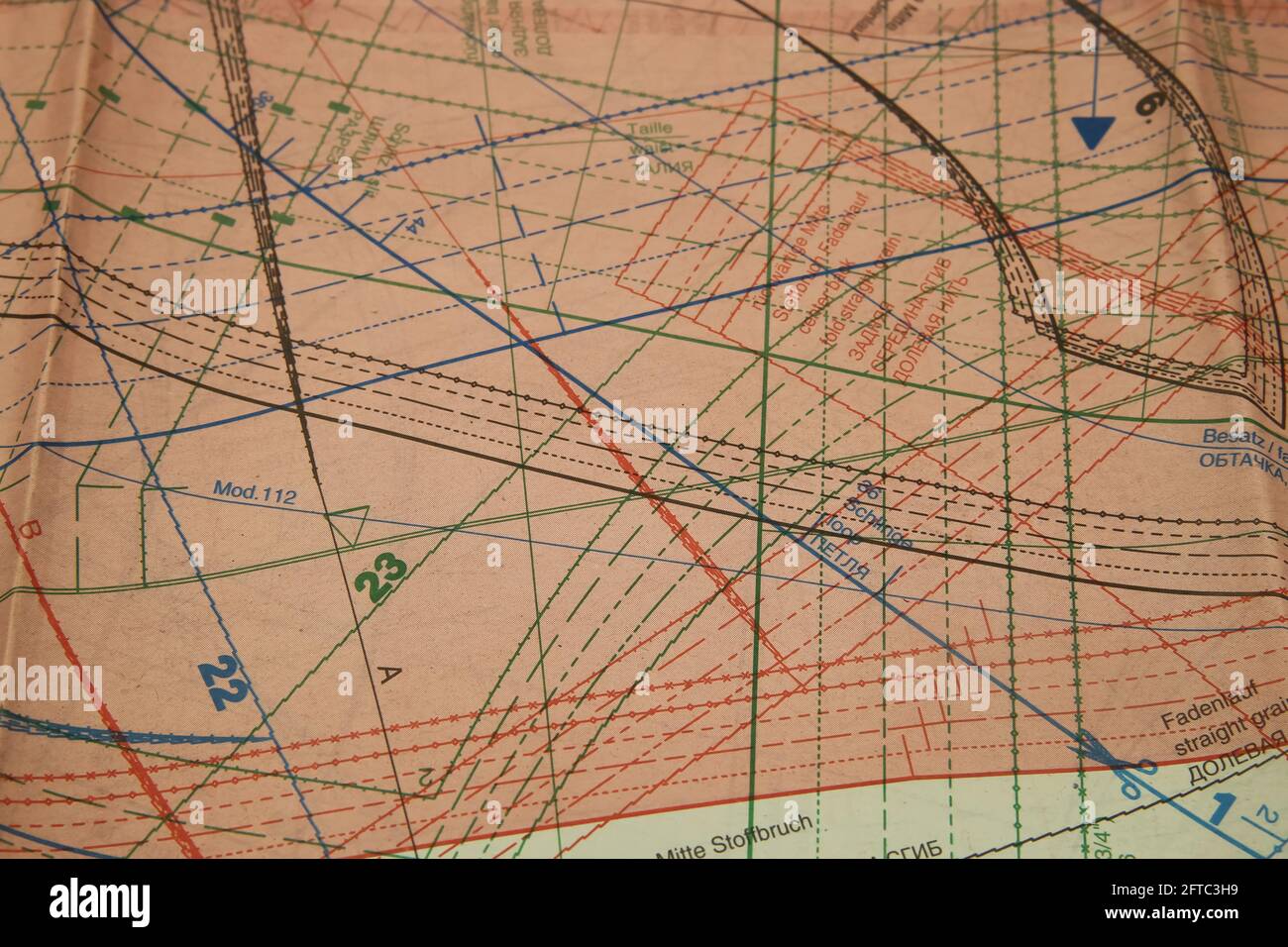 Dressmaking pattern hi-res stock photography and images - Alamy