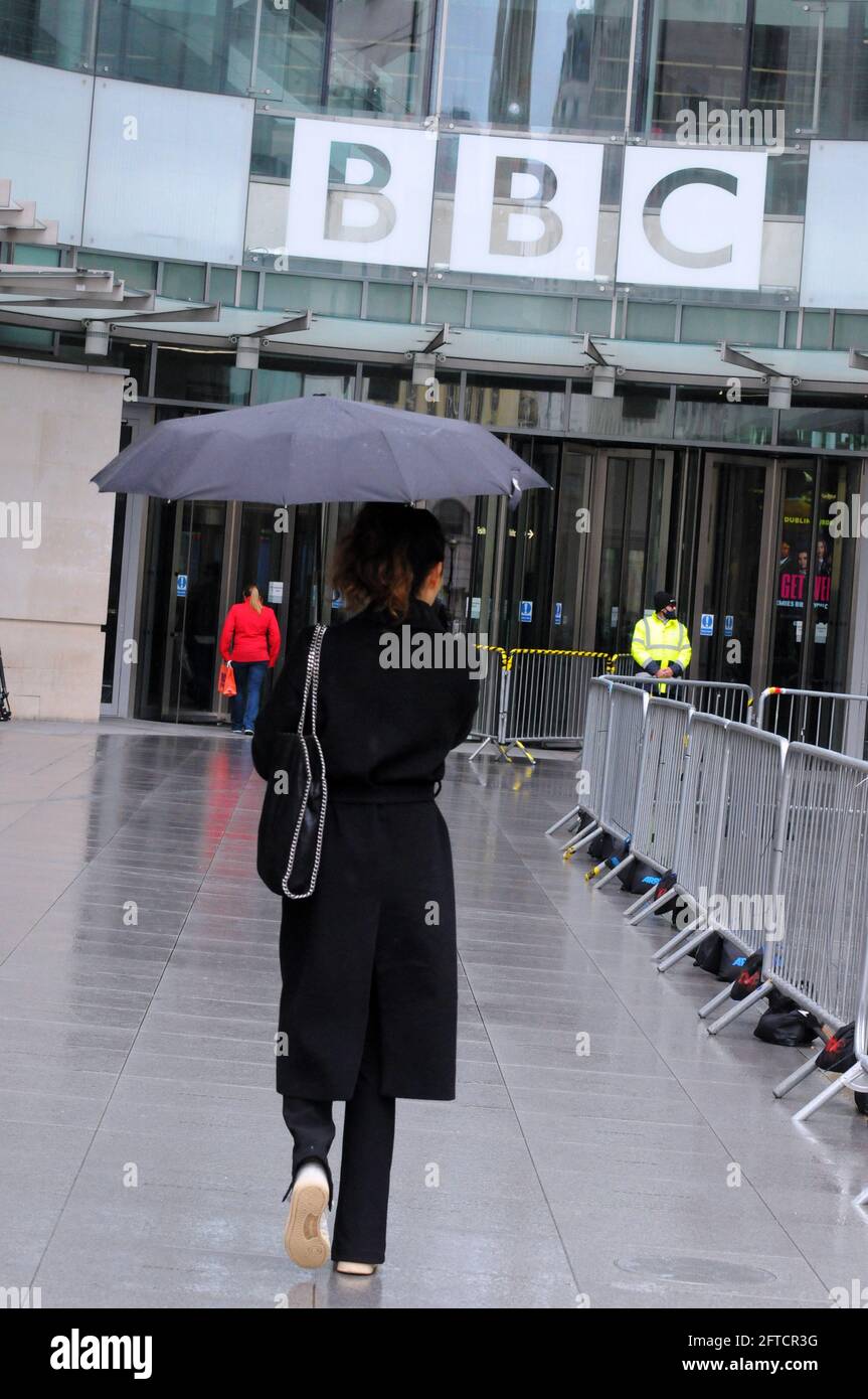 London, UK. 21st May, 2021. BBC Broadcasting House on day of scrutiny ...