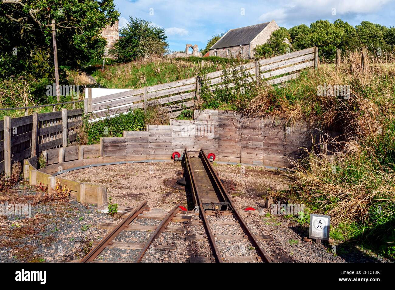 The end of the line at Etal village with a train turntable for a quick ...