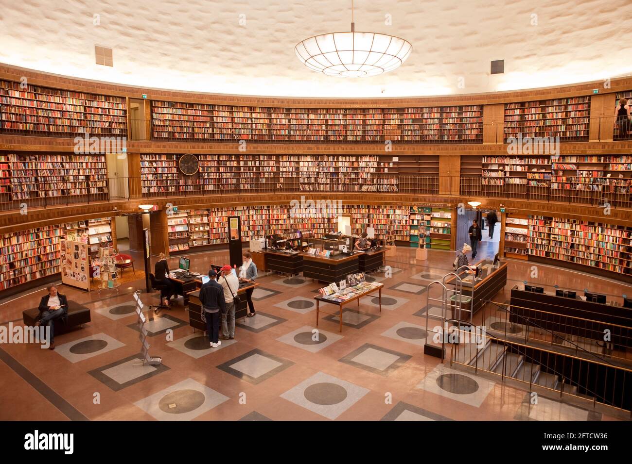 Sweden, Stockholm - Interior of Stockholm City Library Stock Photo - Alamy
