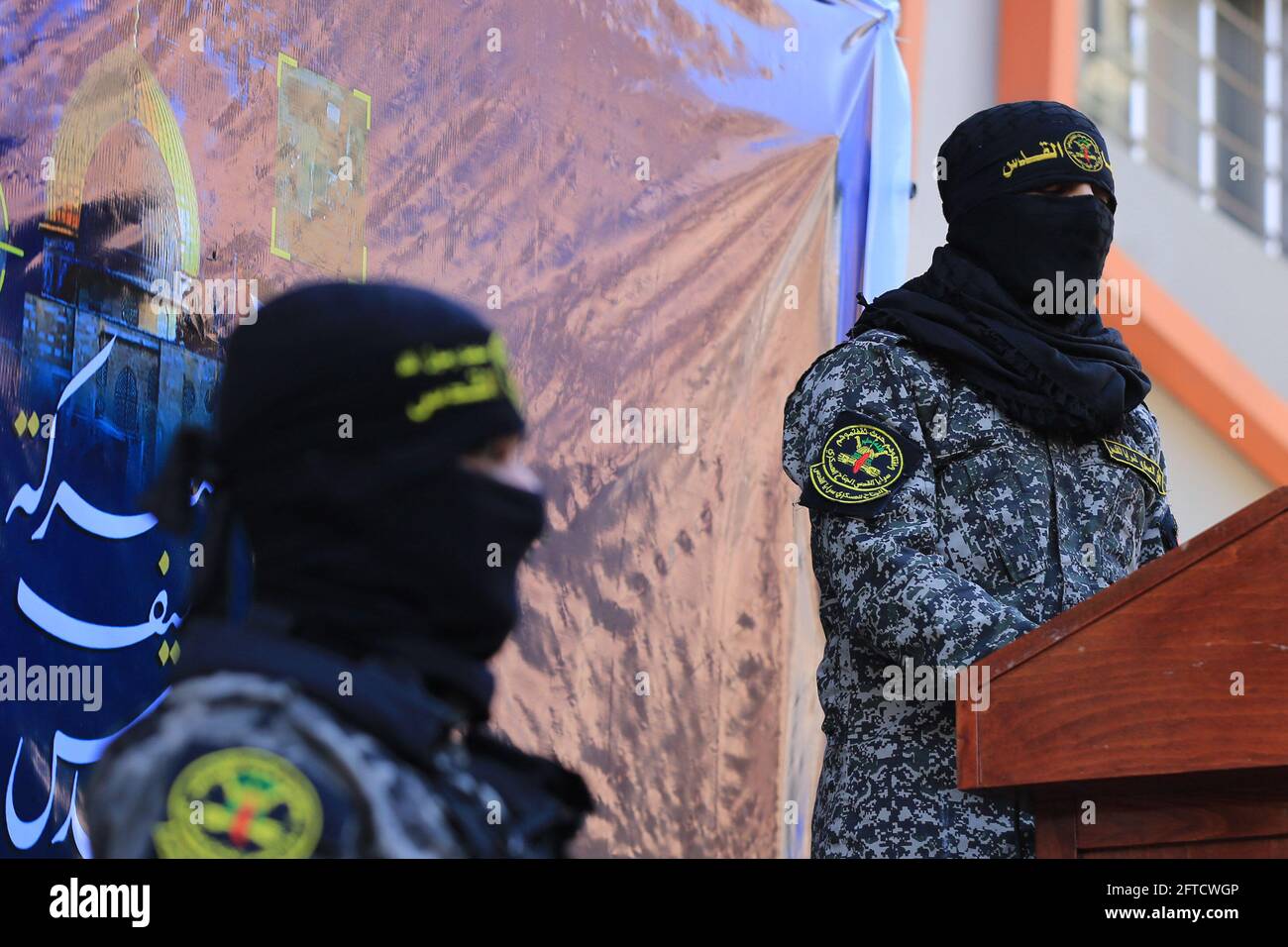 Gaza City, Palestine, Palestine. 21st May, 2021. Abu Hamza, a spokesman ...