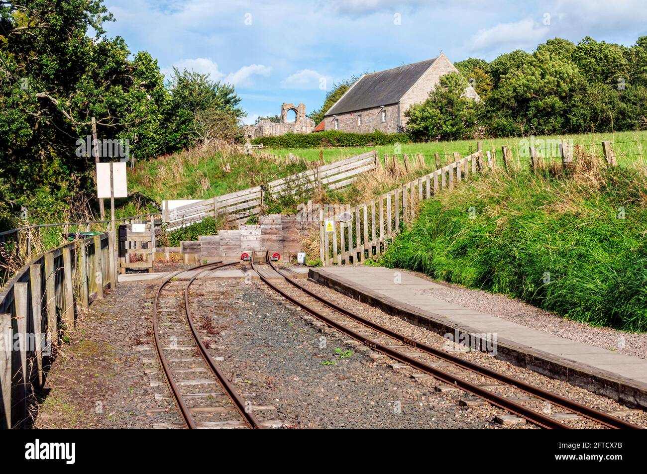 The end of the line at Etal village with a train turntable for a quick ...