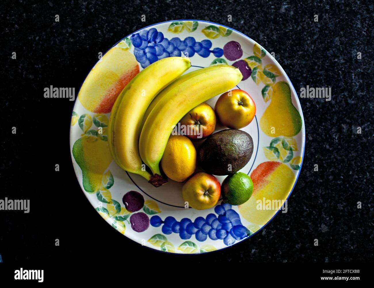 A plate of fruit Stock Photo - Alamy