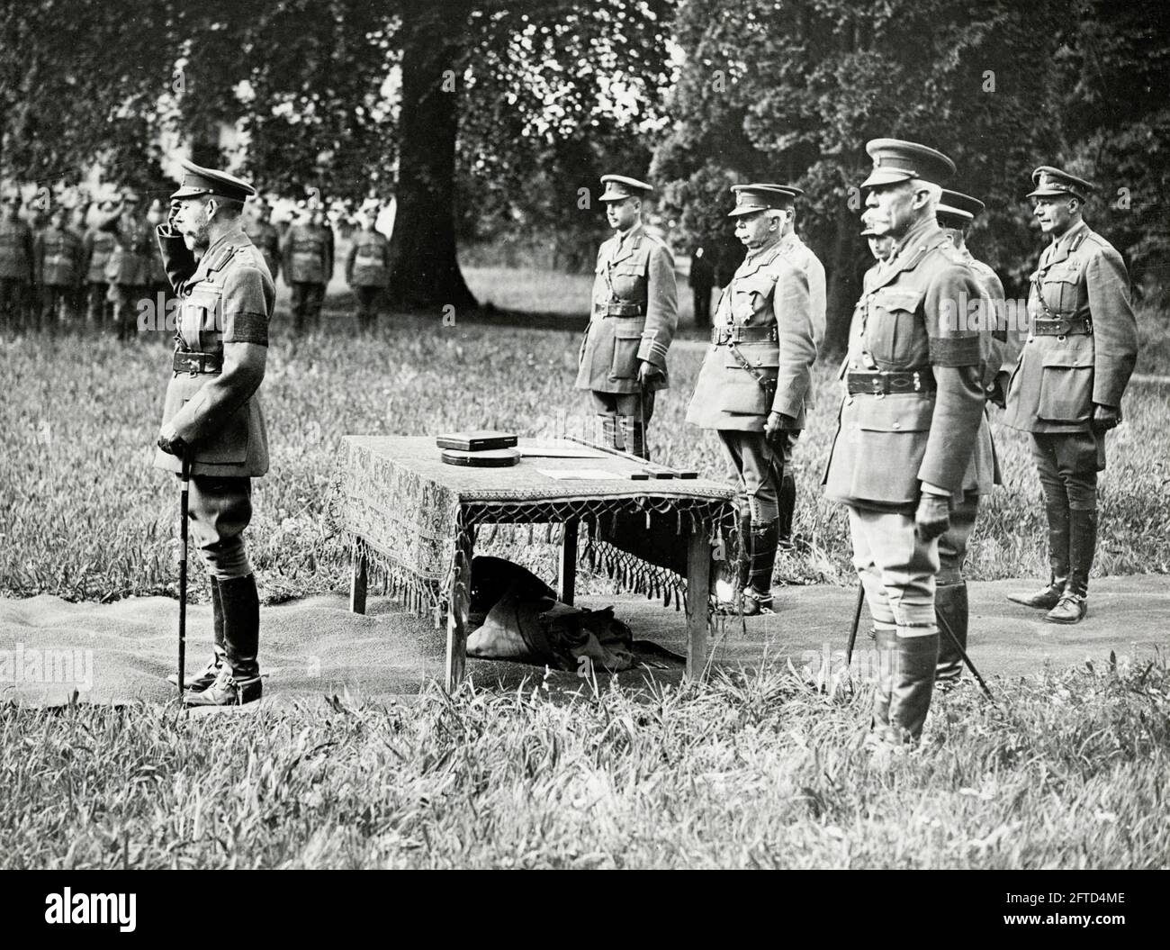 World War One, WWI, Western Front - Visit of His Majesty King George V ...