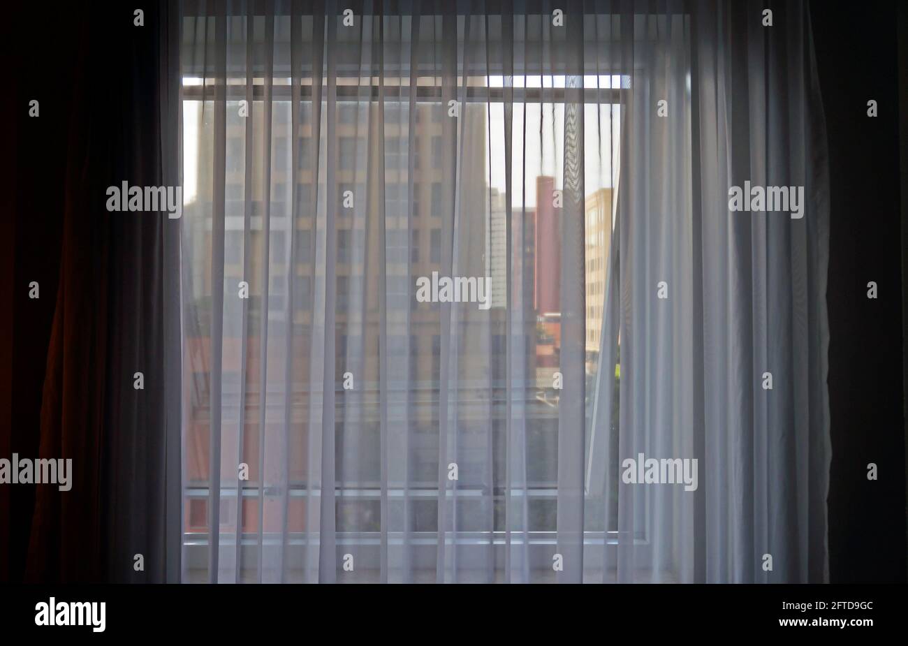 Sunlight through sheer curtain hi-res stock photography and images - Alamy