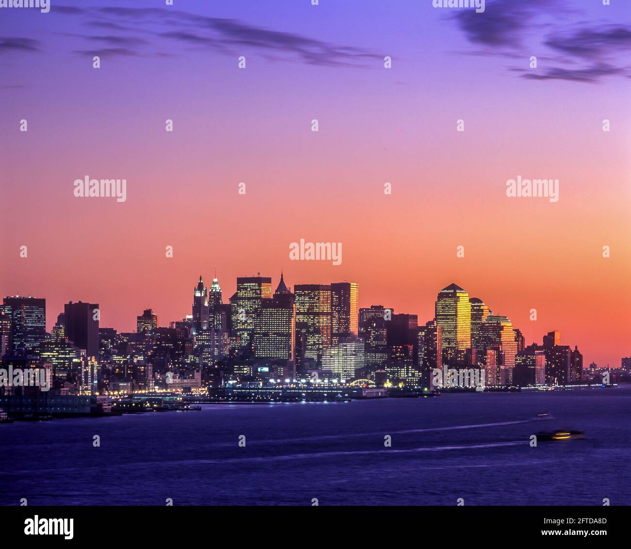 2006 HISTORICAL DOWNTOWN SKYLINE MANHATTAN HUDSON RIVER NEW YORK CITY ...