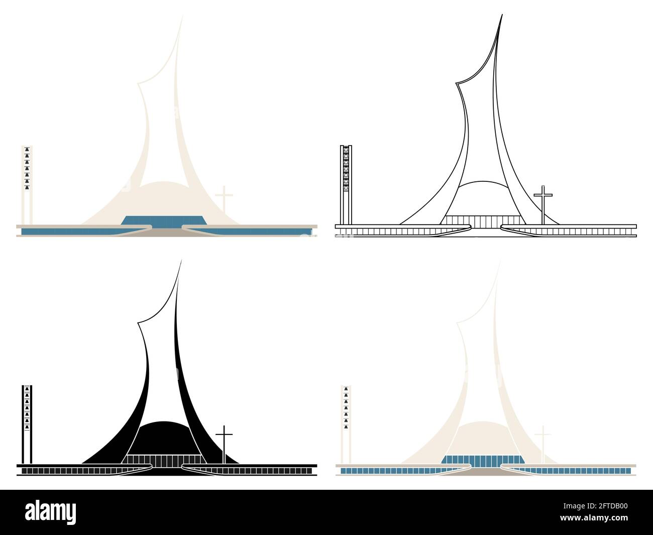 Christ king church in Stock Vector Images - Alamy