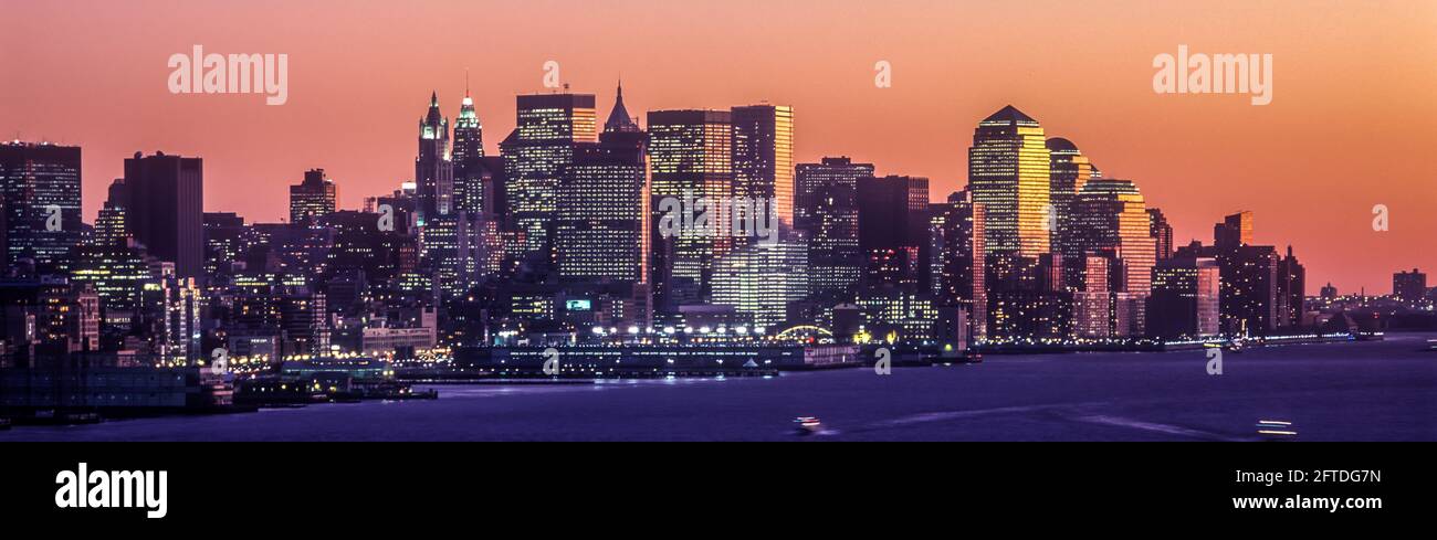 2006 HISTORICAL DOWNTOWN SKYLINE MANHATTAN HUDSON RIVER NEW YORK CITY ...